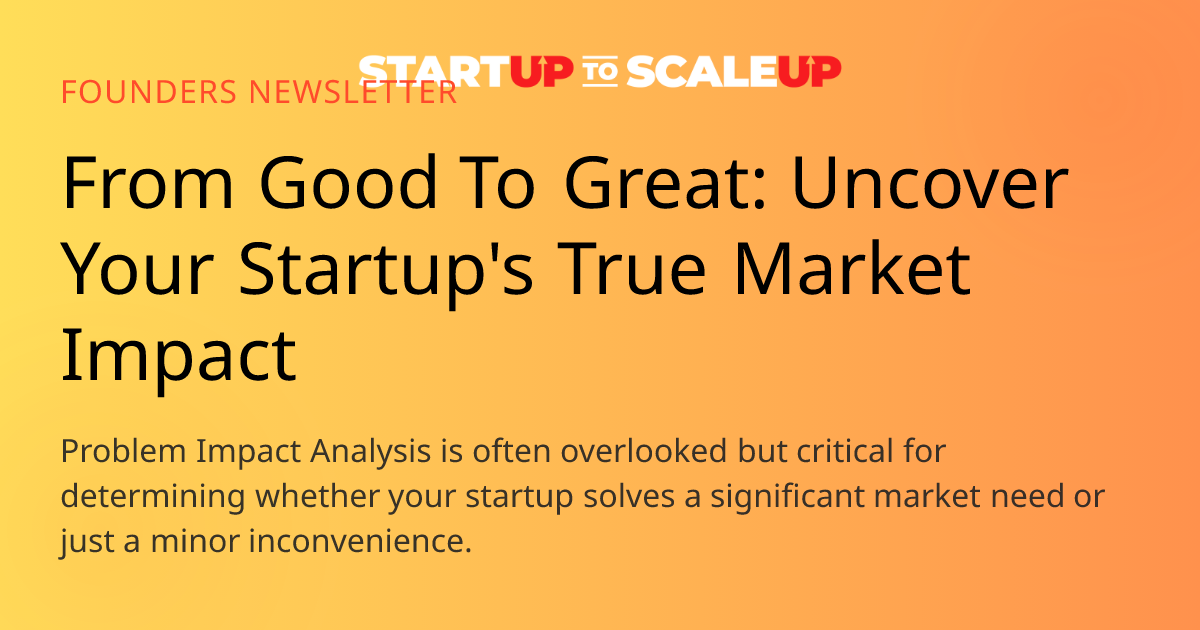Market Impact: How to Measure If Your Startup Problem Moves Markets ...